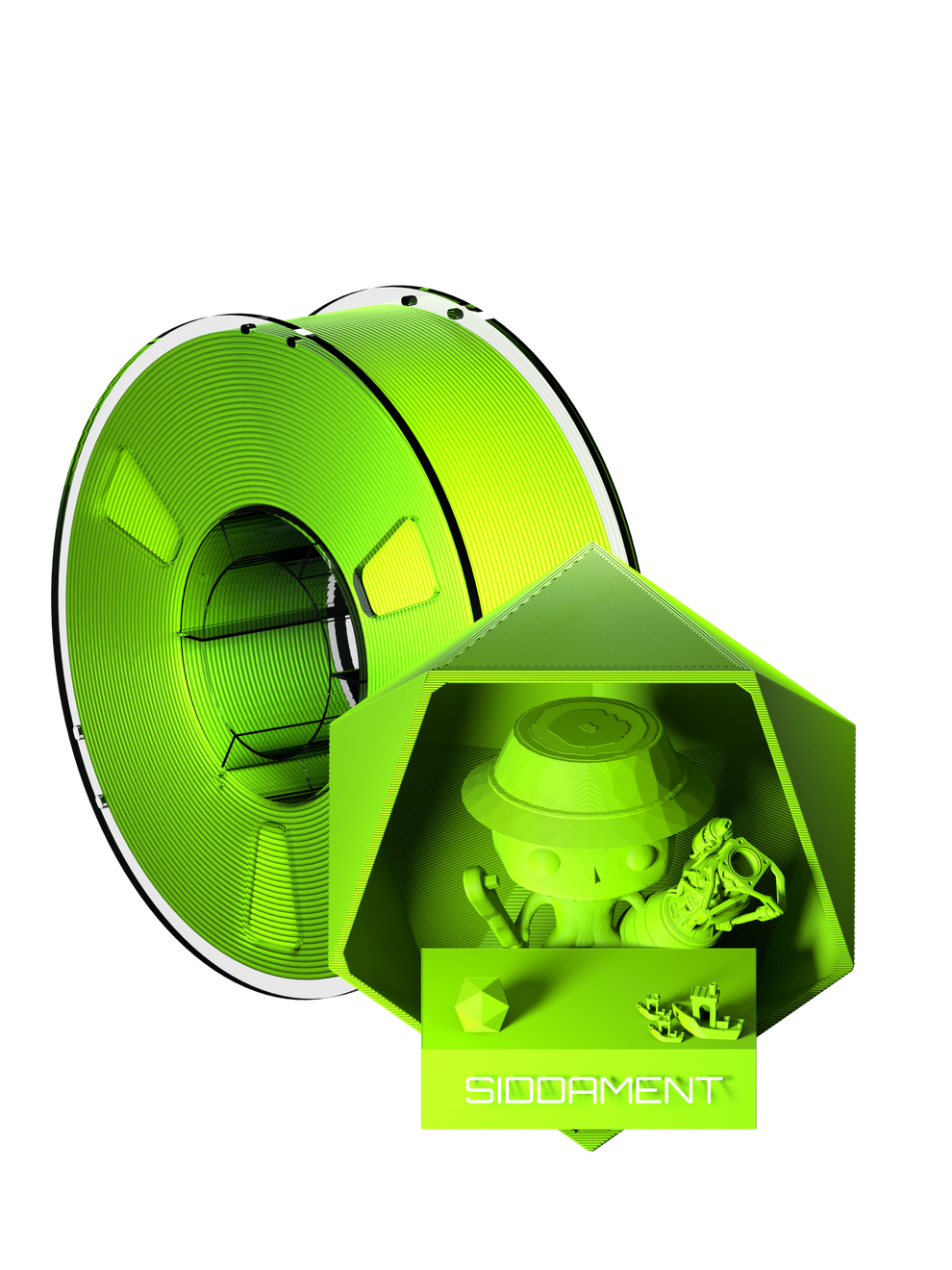 Matte Hyper Lime Green PLA – SIDDAMENT