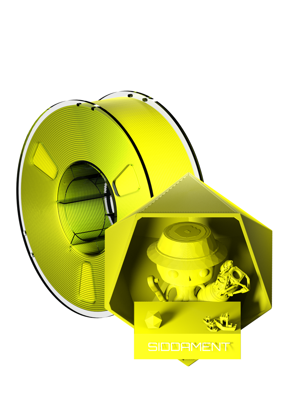 Matte Pure Yellow PLA – SIDDAMENT