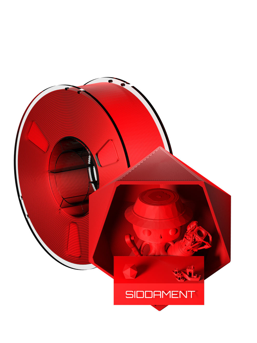 Matte Inferno Red PLA – SIDDAMENT