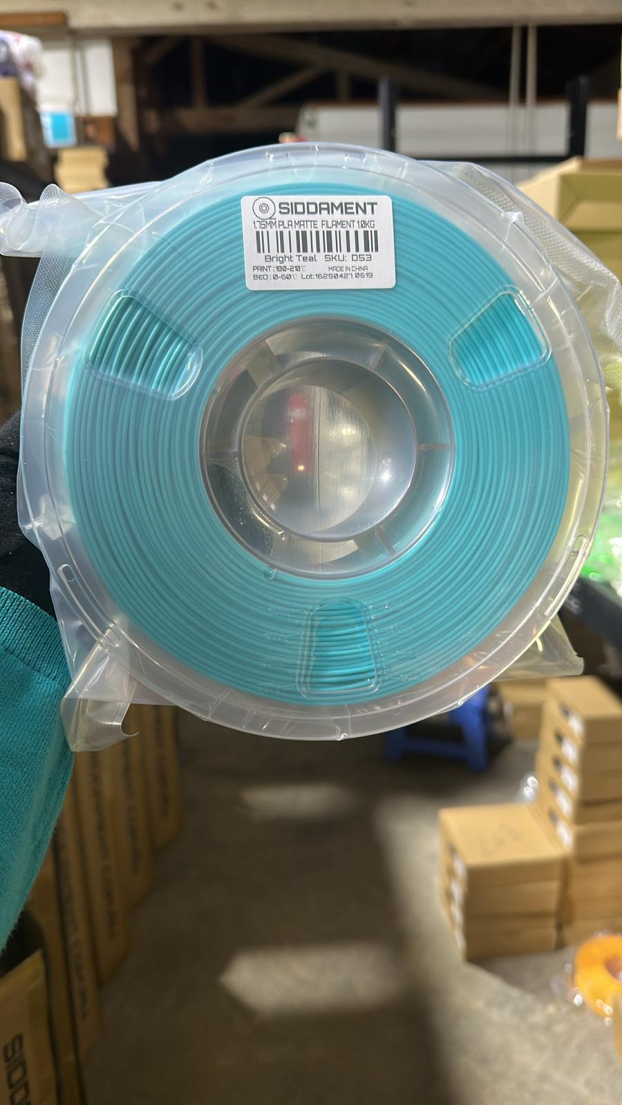 Matte Bright Teal PLA (darker) – SIDDAMENT