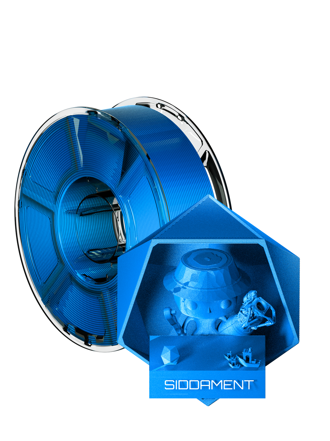 Crushed Blue PLA – SIDDAMENT