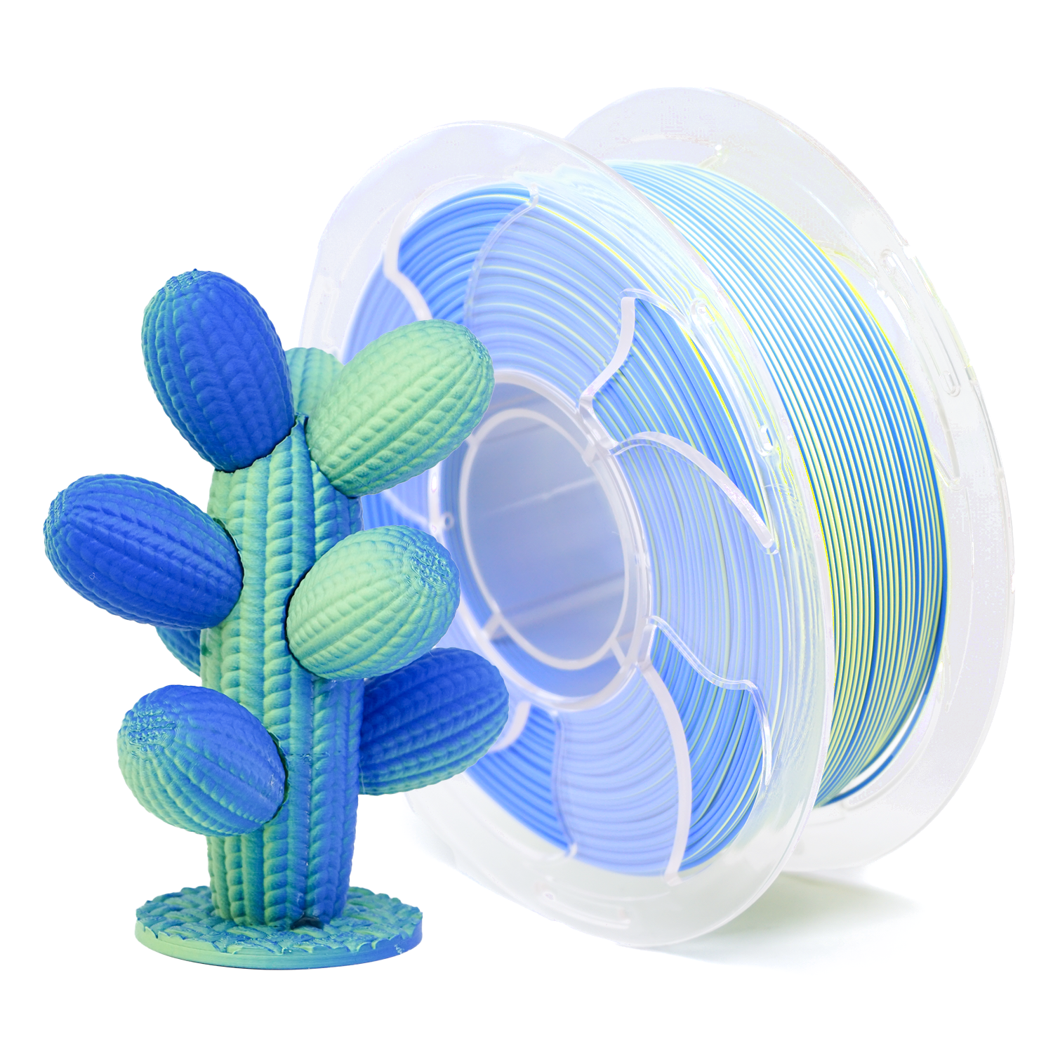 Matte Yellow/Blue Dual colour PLA | Siddament Australia – SIDDAMENT