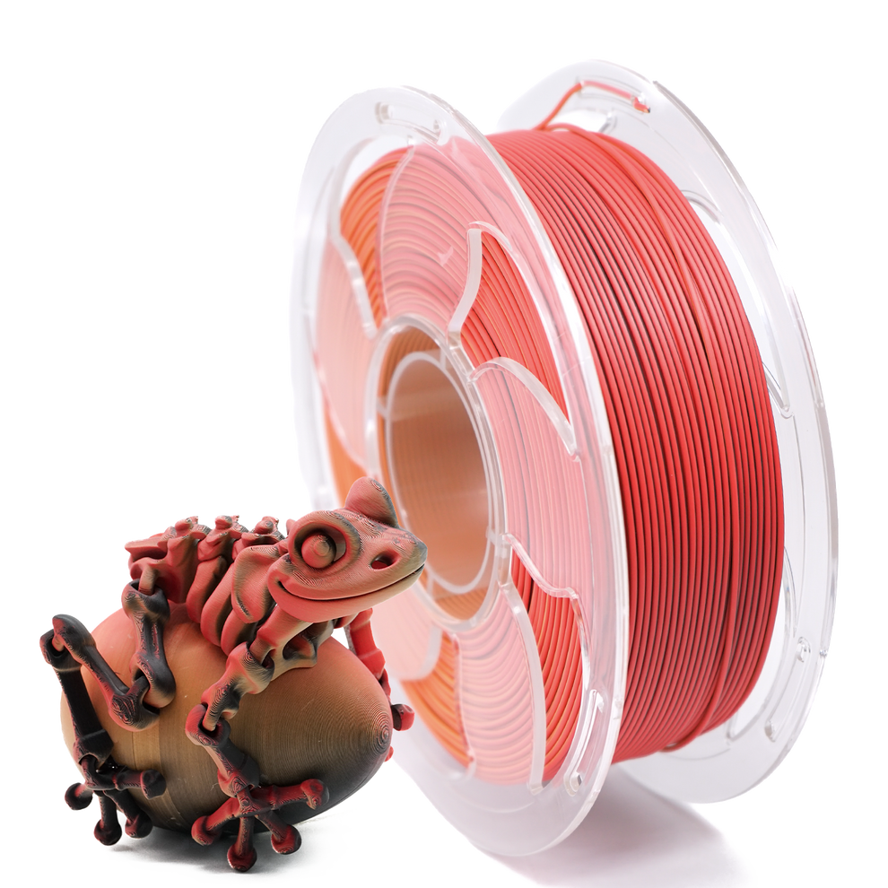 Matte Black/Red/Orange Tri Colour PLA | Siddament Australia – SIDDAMENT