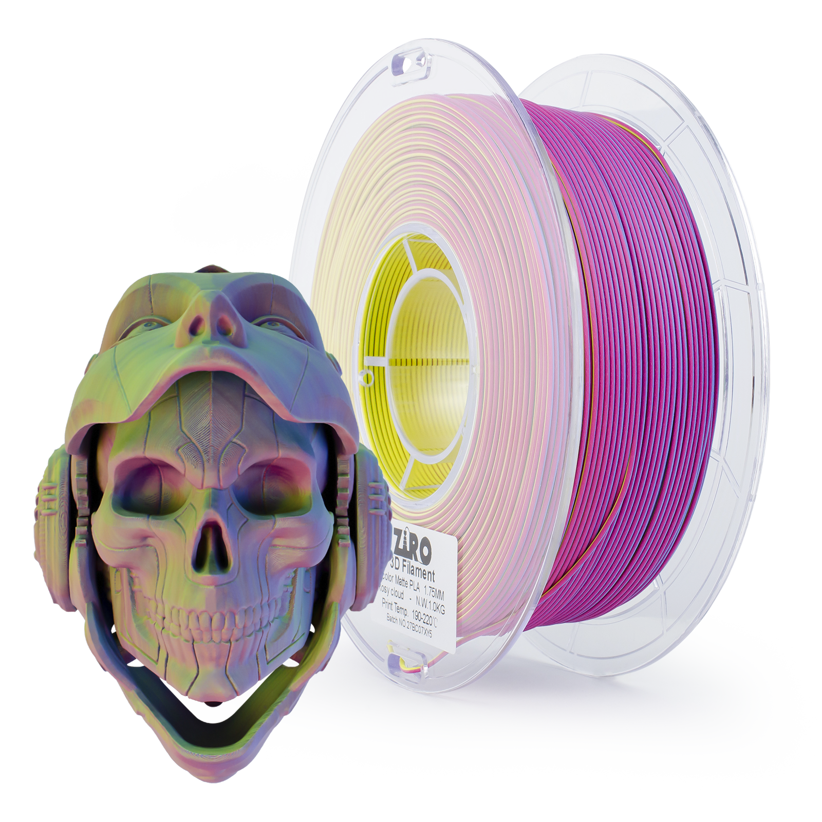 Rosy Cloud Tri Colour Matte PLA | Siddament Australia – SIDDAMENT