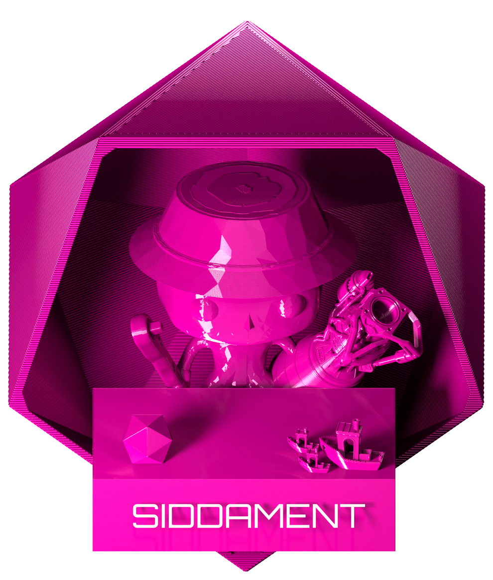 Shock Magenta PLA (render is closer) – SIDDAMENT