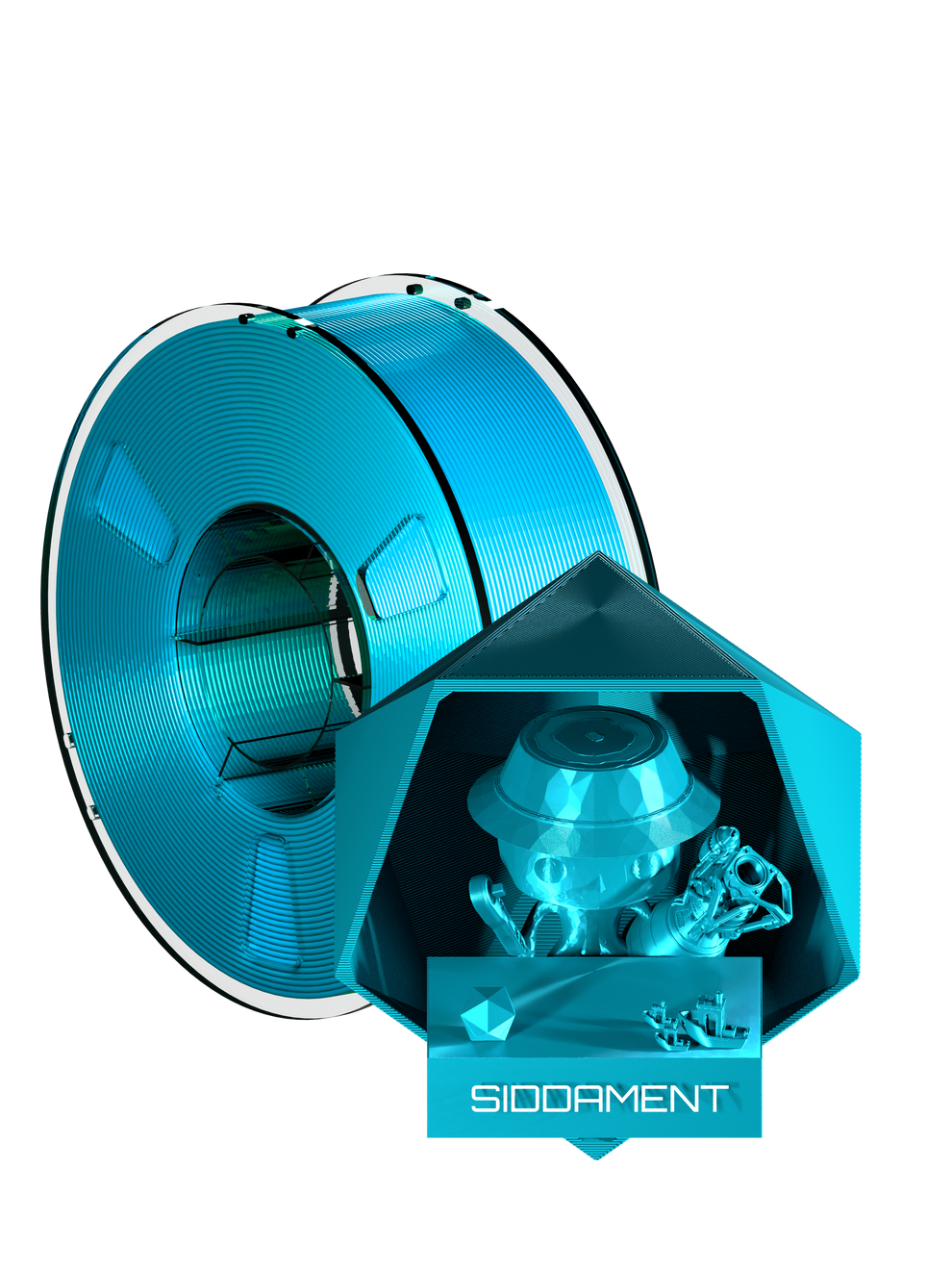 Silk Light Blue PLA – SIDDAMENT