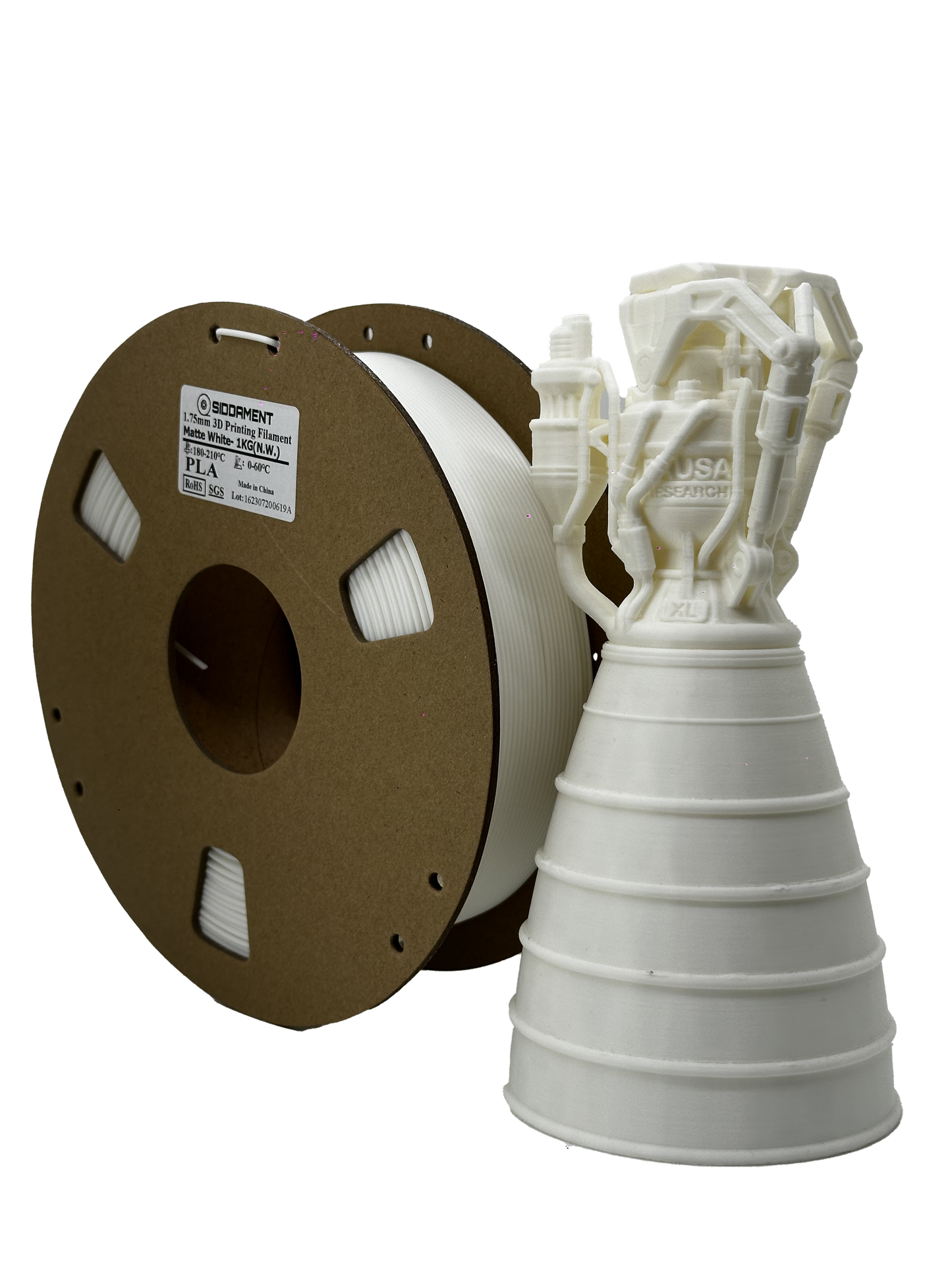 Matte White PLA 1.75mm 1kg 3D Printing Filament – SIDDAMENT