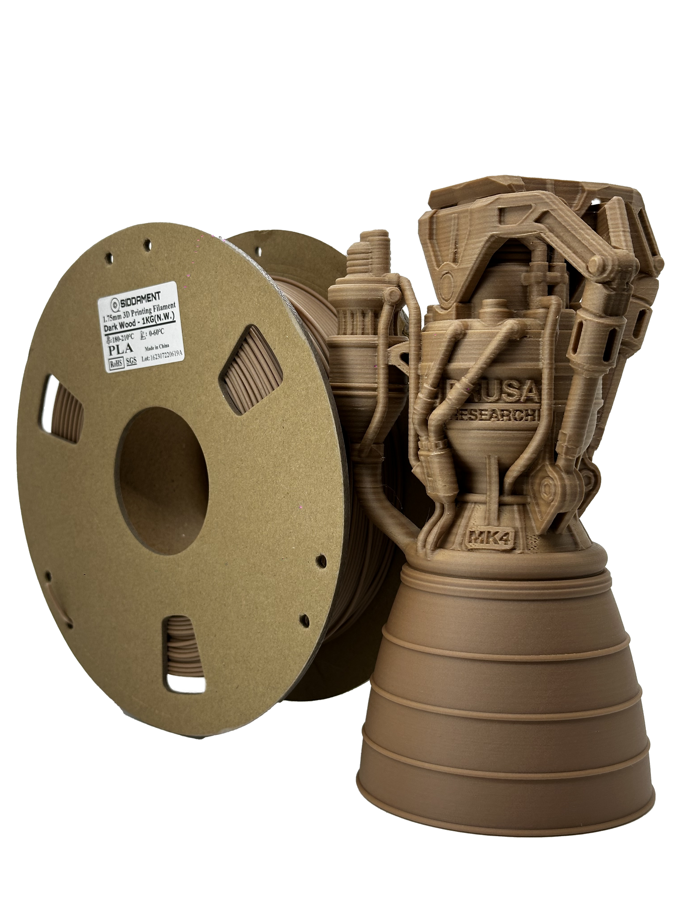 Dark Wood PLA 1.75mm 1kg 3D Printing Filament – SIDDAMENT